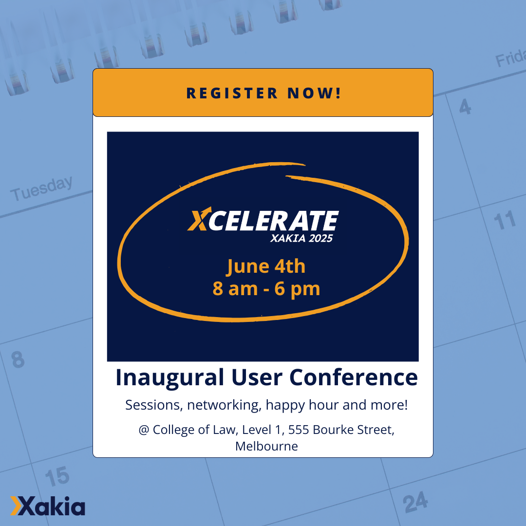 Xcelerate Xakia 2025 User Conference Registration | Xakia